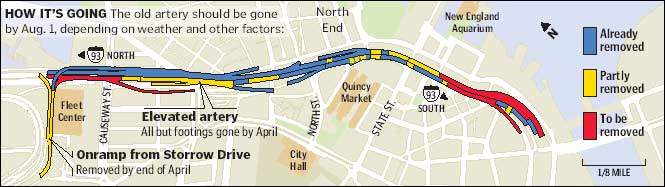 Boston.com / News / Traffic / Finishing the Big Dig / Artery Breakdown