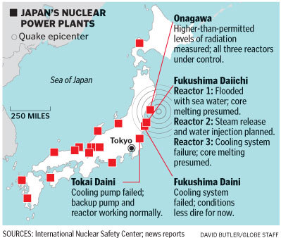 Japan's nuclear power plants - Boston.com