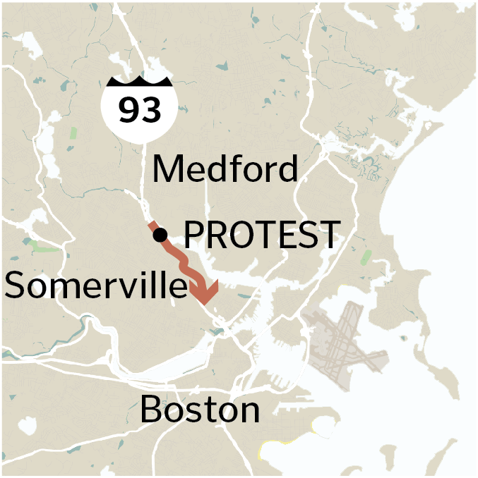 How much did the I-93 protests hinder traffic? - The Boston Globe