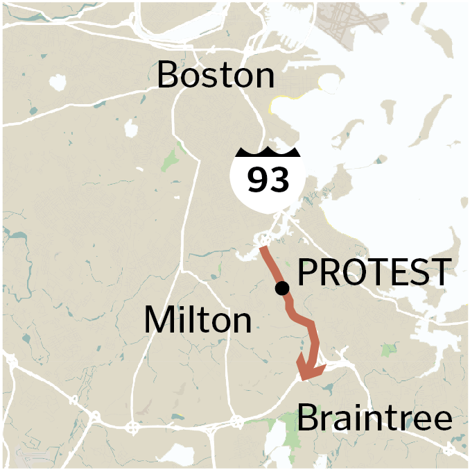 How much did the I-93 protests hinder traffic? - The Boston Globe